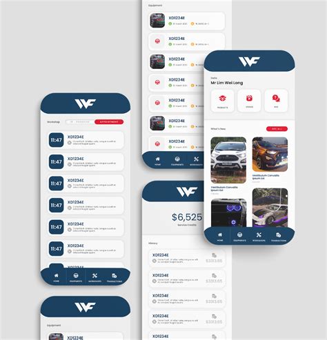 Mobile App Design For Car Workshop Enthusiasts