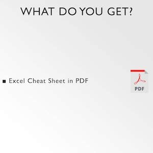 Microsoft Excel Shortcuts Printable Excel Cheat Sheet Workbook