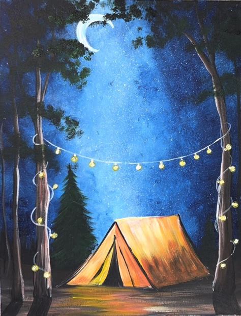 How To Paint Let S Go Camping Acrylic Painting Tutorial Artofit
