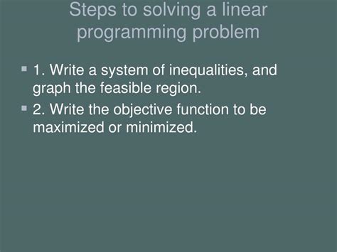 PPT Linear Programming PowerPoint Presentation Free Download ID 3225038