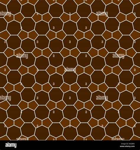 Heptagon And Pentagon Tile Pattern Seamless Editable Repeating Vector