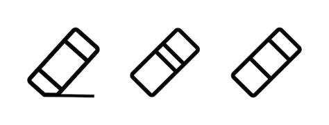 Premium Vector Eraser Icon Lineal Style Eraser Outline Icon Vector Illustration