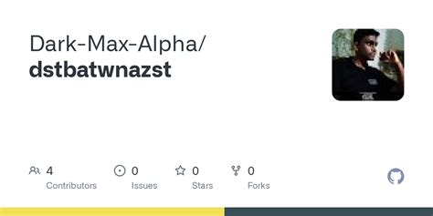 GitHub Dark Max Alpha Dstbatwnazst