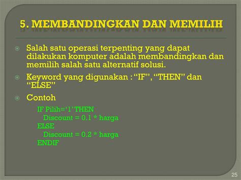 Ppt Konsep Dasar Pemrograman Komputer Dan Algoritma Powerpoint Presentation Id 5082531