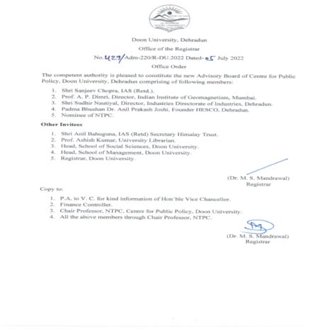 Centre For Public Policy Doon University