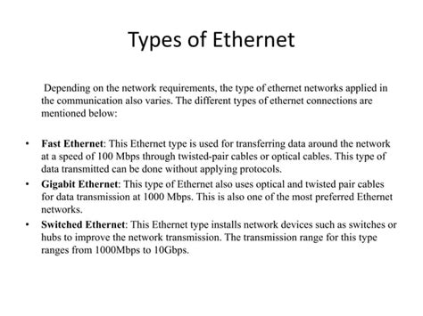 Ethernet Data Link Layer Local Area Network Pptx