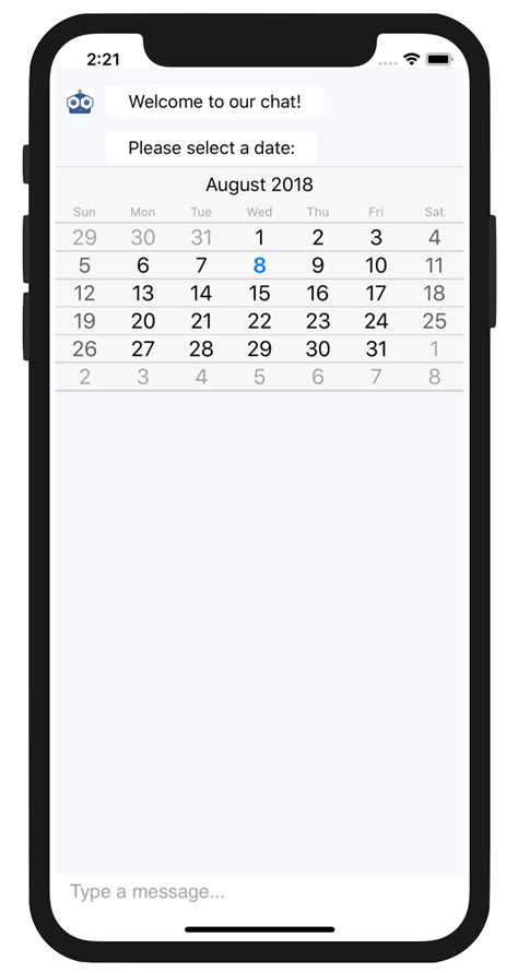 Xamarinforms Date And Time Pickers In Conversational Ui