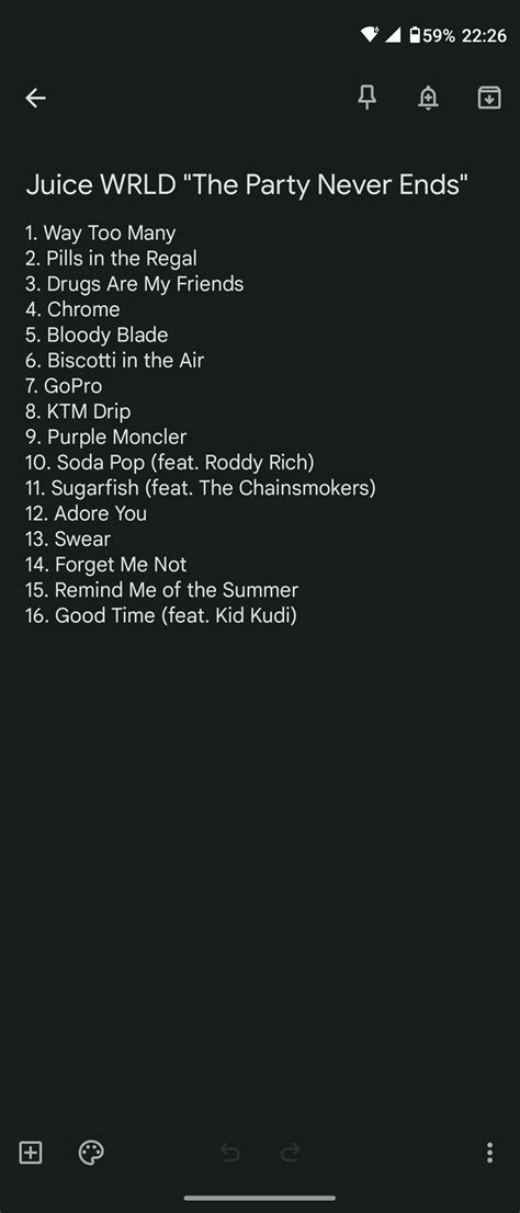 My The Party Never Ends Tracklist Thoughts Rjuicewrld