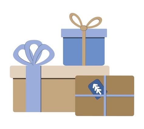 Clipart Vectoriel De Collection De Cadeaux De Noël Coffret Cadeau