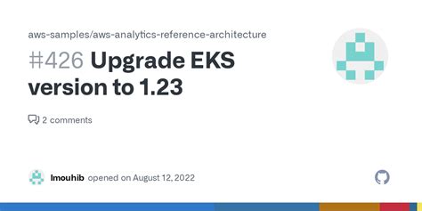 Upgrade Eks Version To 123 · Issue 426 · Aws Samplesaws Analytics