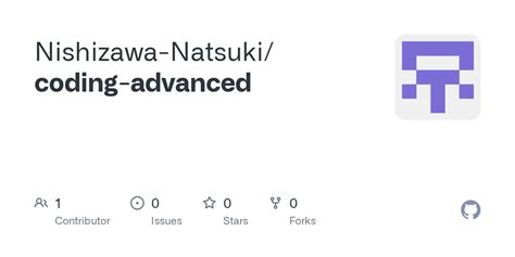 Github Nishizawa Natsukicoding Advanced
