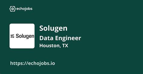 Solugen Is Hiring Data Engineer Houston Tx Python Sql R Hadoop