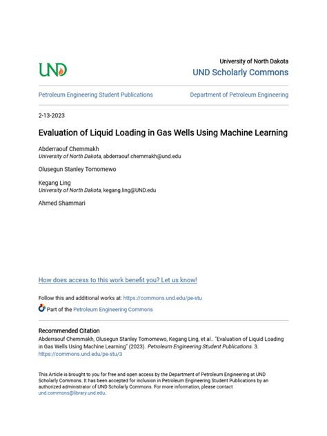 Evaluation Of Liquid Loading In Gas Wells Using Machine Learning Pdf