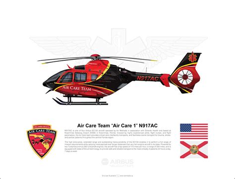 Orlando Air Care Team Airbus Ec135 Air Care 1 N917ac Lian Media