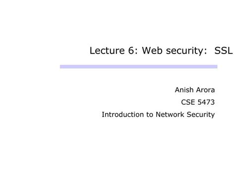 Ppt Lecture 6 Web Security Ssl Powerpoint Presentation Free