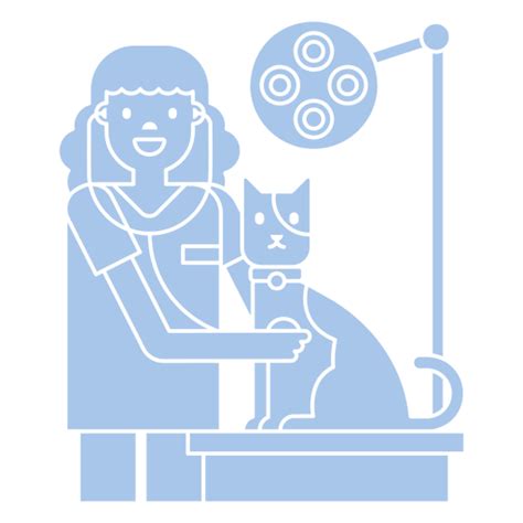 Diseño PNG Y SVG De Mascota Veterinario Animal Gato Gente Para Camisetas
