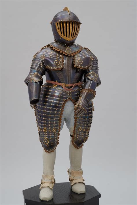 A Blued And Gilt Cuirassier Armor Made For The 13 Year Old Archduke Ferdinand Karl Von Habsburg