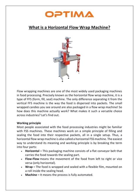 PPT What Is A Horizontal Flow Wrap Machine PowerPoint Presentation Free Download ID 11551669