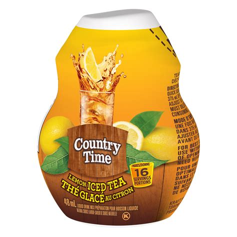 Lemon Iced Tea Liquid Drink Mix Country Time Canada Products