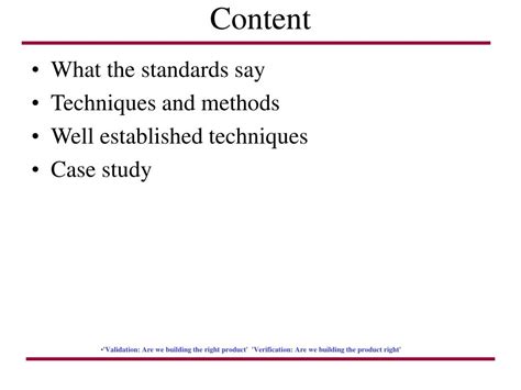 ppt requirements validation powerpoint presentation free download