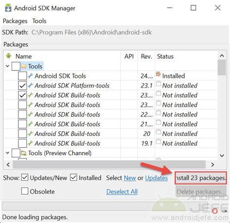 Android SDK tools en Windows Cómo descargar instalar configurar