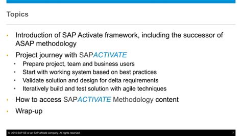 Sap Activate Introducing Sa Ps Next Generation Agile Based Methodology