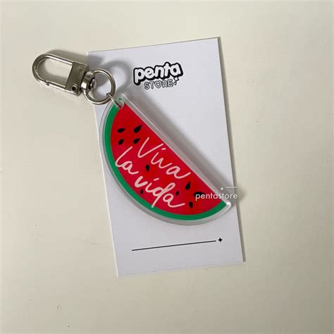 Twinkling Watermelon Sugar Merch Viva La Vida Keychain Necklace Pick