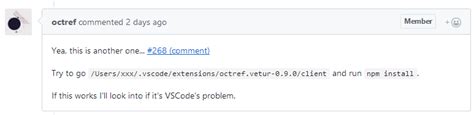 0 6 10 Vue Language Server Failed To Start Issue 212 Vuejs