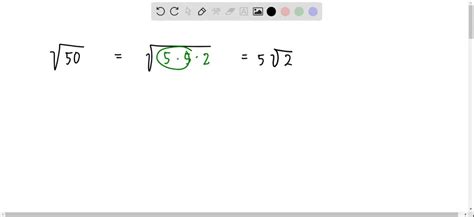 Solved Explain Why √ 50 Is Not Simplified What Do We Mean When We Say A Radical Expression Is