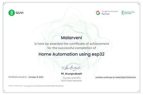 Malarveni Saravanan On Linkedin Esp32 Homeautomation Iot