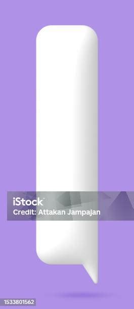 옅은 보라색 배경에 3d 흰색 말풍선 요소 3d 렌더링 이미지 클리핑 경로 포함 0명에 대한 스톡 벡터 아트 및 기타 이미지 0명 3차원 형태 공란 Istock