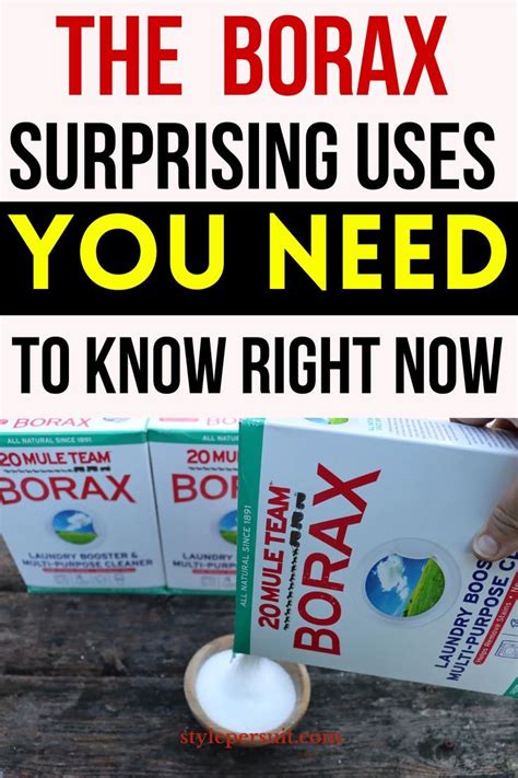 40 Uses For Borax In And Around Your Home Thatll Surprise You Borax