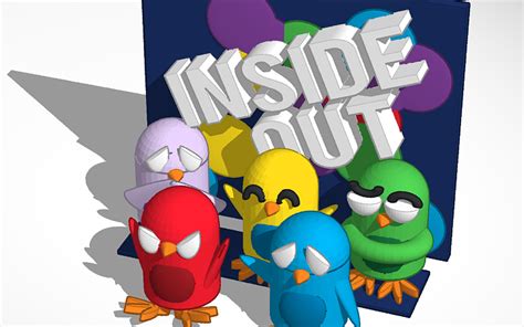 3d Design Inside Out Penguinmovieposter Tinkercad