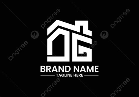 房地產標誌設計概念 以屋頂首字母 D 和 G 字母對為特色 向量 建造 插图 设计向量圖案素材免費下載，png，eps和ai素材下載