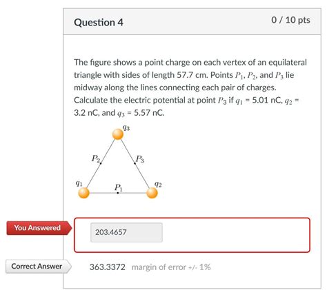 Solved The Figure Shows A Point Charge On Each Vertex Of An Chegg