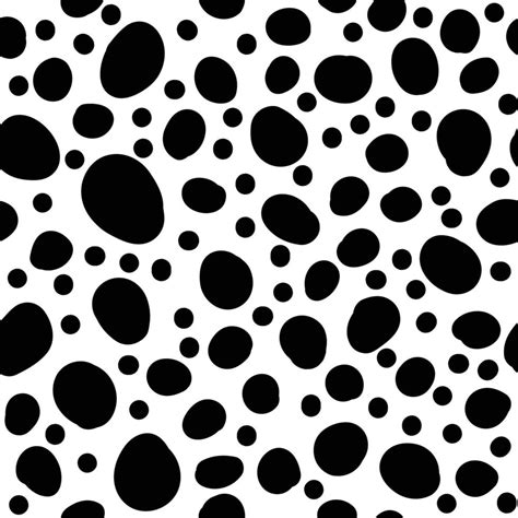 Black And White Seamless Polka Dot Pattern Monochrome Dotted Vector Background Geometric