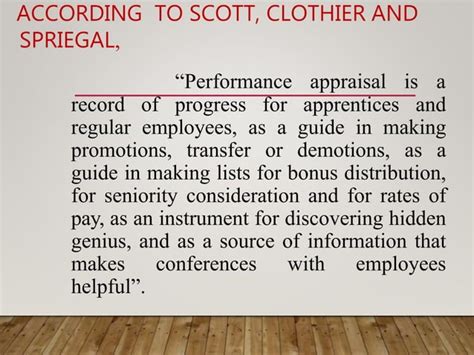 Performance Appraisal Concept Ppt