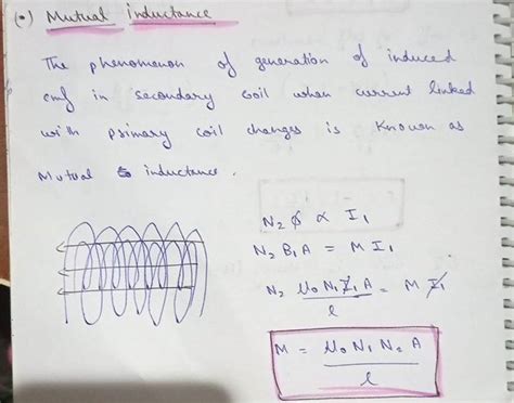 Mutual Inductance The Phenomenon Of Generation Of Inducest Enf In Sec