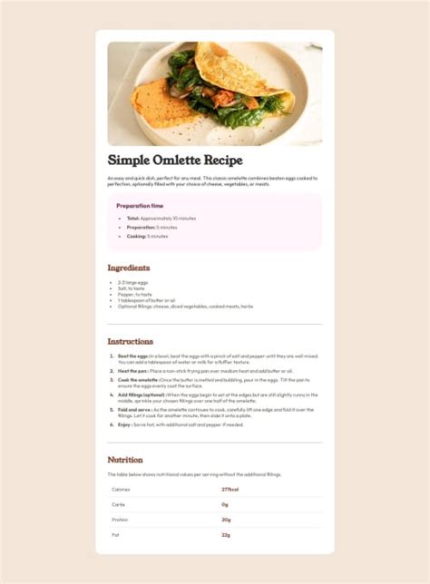 Frontend Mentor Simple Recipe Page With Html And Css Coding Challenge