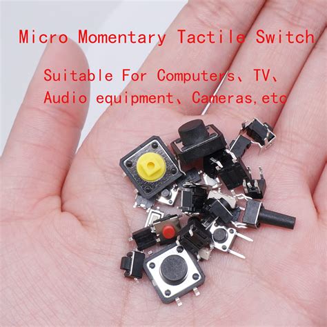 TWTADE 260 interruptores táctiles micro momentáneos interruptor de