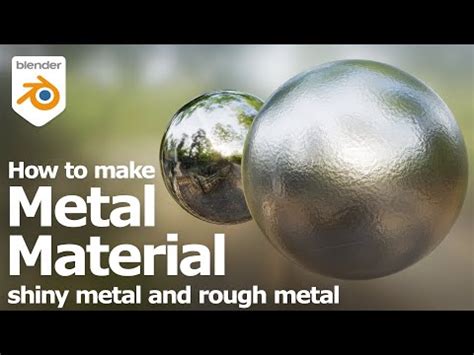 How To Make Shiny Metal Material And Rough Metal Material With Texture