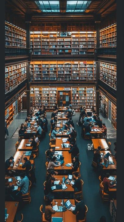 Free Busy Library Scene Image Download At Stockcake