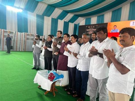 Foundation Stones Laid For 3 Nh Projects In Andhra Pradesh Indias