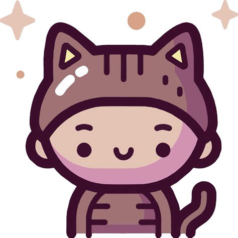Un Dibujos Animados Gato Con Un Sombrero En Vector En Vecteezy