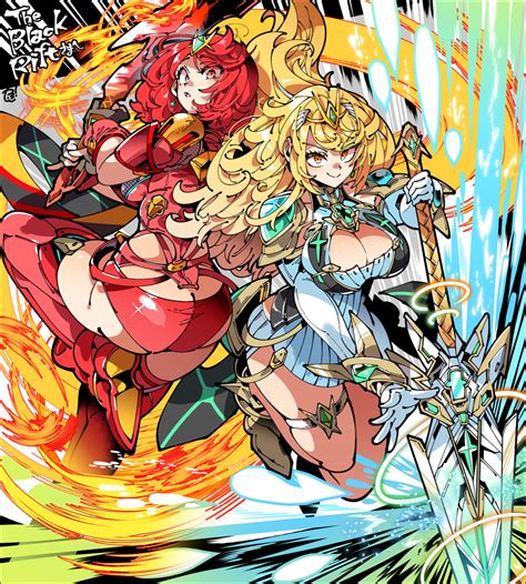 Pyra and Mythra (Commission by @kafun) : r/Xenoblade_Chronicles