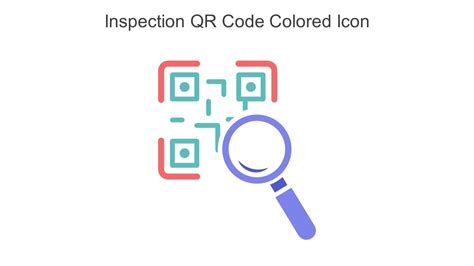 Inspection QR Code Colored Icon In Powerpoint Pptx Png And Editable Eps Format PPT Sample