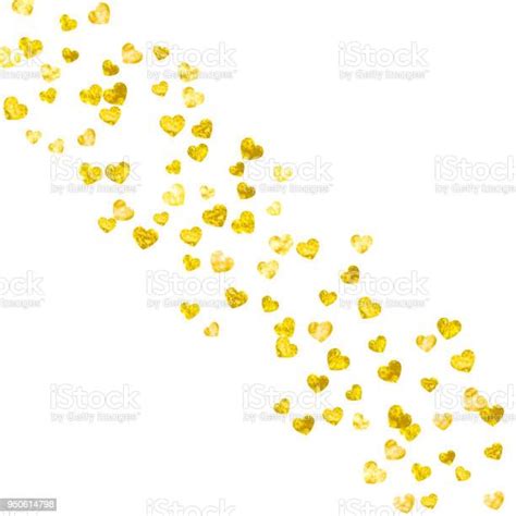 골드 반짝이 하트와 함께 하트 프레임 배경입니다 발렌타인 하루입니다 벡터 색종이입니다 손으로 그린 텍스처입니다 2월에 대한 스톡