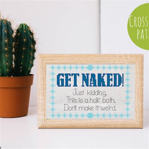 Naked Cross Stitch Etsy