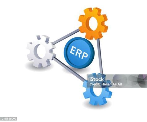 Erp 비즈니스 응용 프로그램 기호 인포 그래픽 3d 그림 평면 아이소 메트릭 개념에 대한 스톡 벡터 아트 및 기타 이미지 개념 개념과 주제 개발 Istock