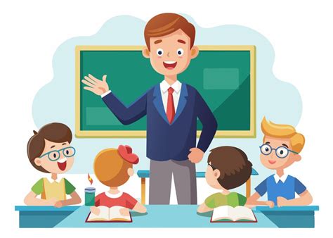 A Teacher Teaching Students In A Classroom Premium Ai Generated Image